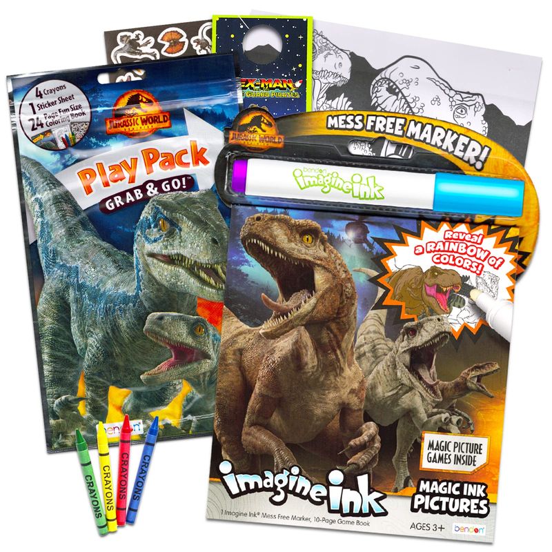 Bendon Jurassic World Coloring and Activity Books Set - Imagine Ink, 20 ...