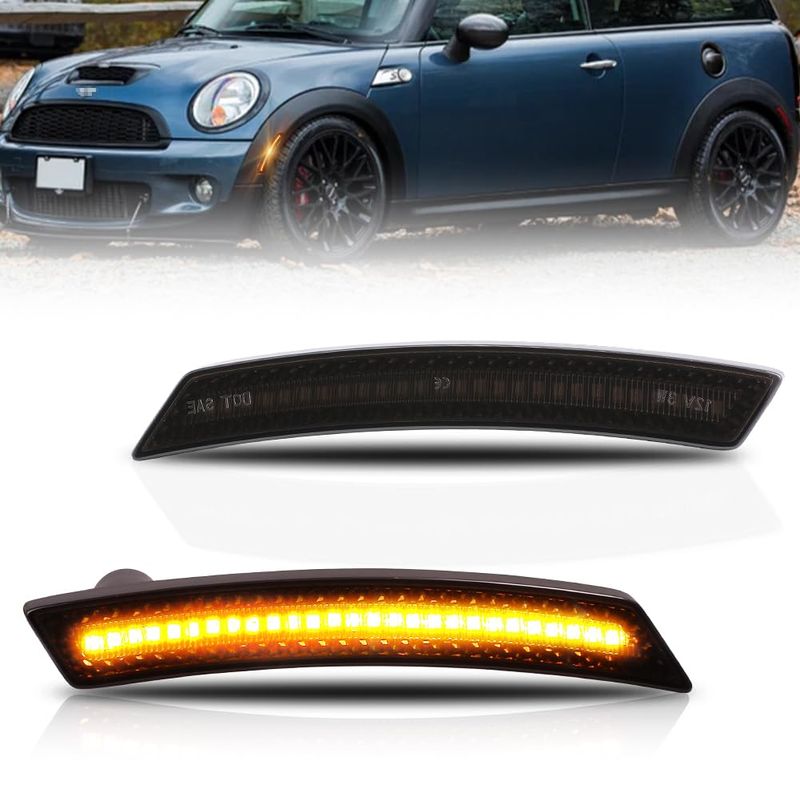 OFFKAT Front Fender LED Side Marker Lights for 2008-2014 MINI Cooper ...