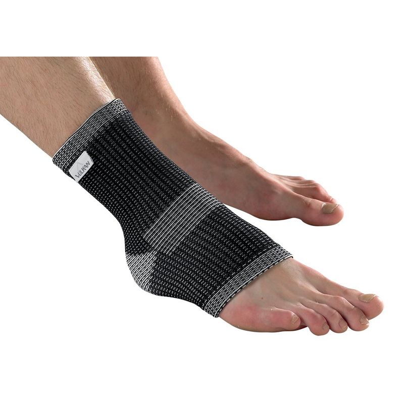 VULKAN Advanced Elastic Ankle Support, Small, Black, Manages Pain ...