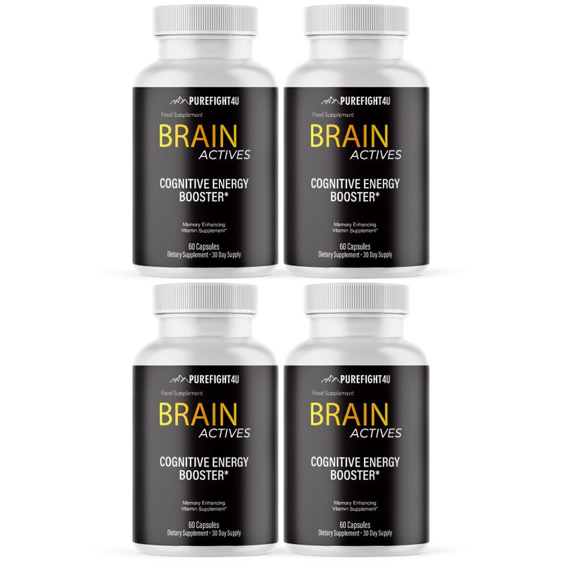 Brain Actives Cognitive Energy & Memory Enhancing Supplement Capsules 4 ...