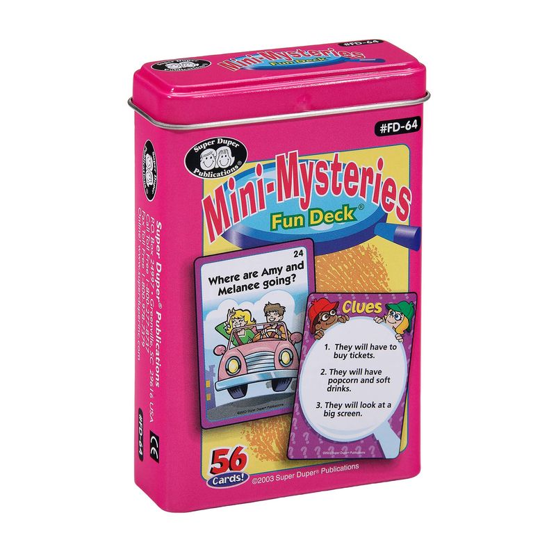 Super Duper Publications | Mini-Mysteries Fun Deck Flash Cards ...