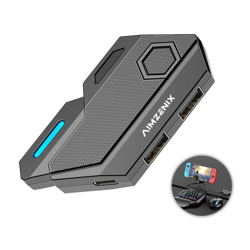 AIMZENIX Keyboard and Mouse Adapter for Xbox, Playstation, Nintendo Switch - Blader Emulator ...
