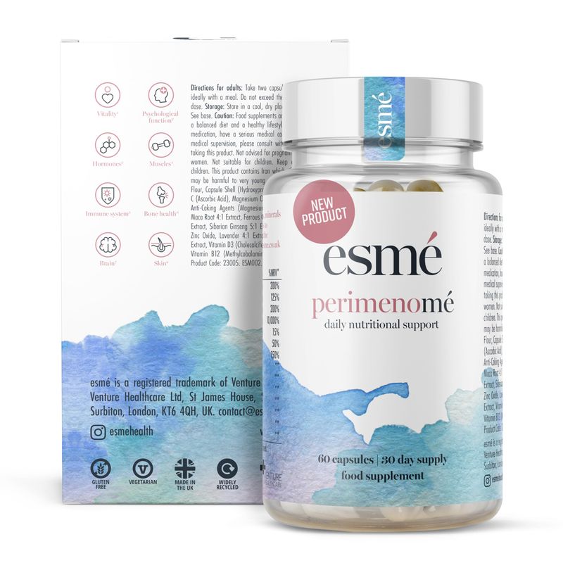 Esme Menopause Supplements Perimenopause Supplements 1 Month Supply - Daily Support for The ...