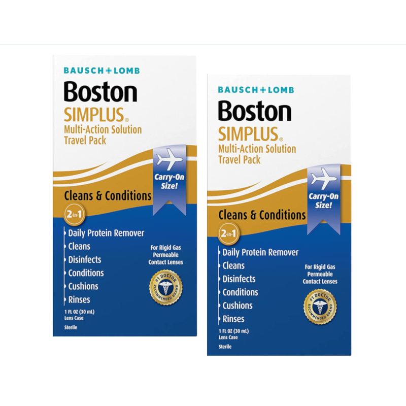 Bausch & Lomb Boston Simplus Travel Kit-1 oz, 2 pack - Online ...