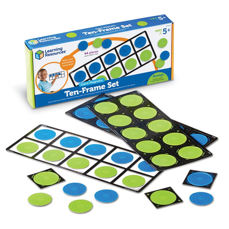 Learning Resources Giant Magnetic Ten Frame Set, Set of 4, Ages 5 ...