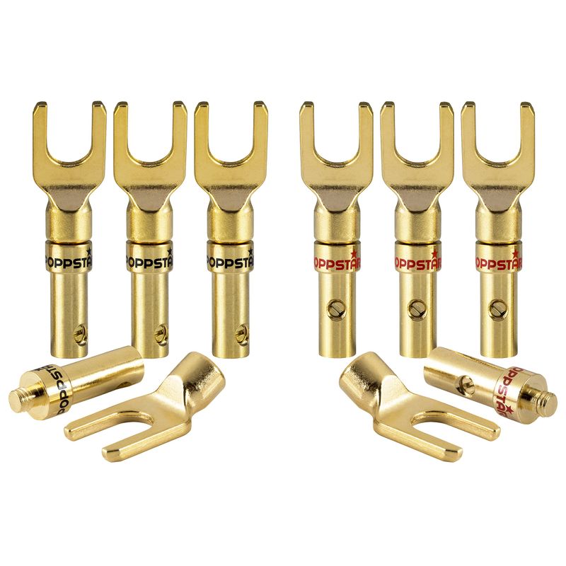 Poppstar 8x Cable Lugs, Fork Plug for electrical connection with ...