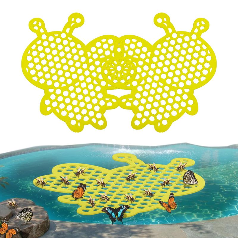 ALLY-MAGIC Floating Bee Islands, Foam Bee Watering Station, Bee-Shaped ...