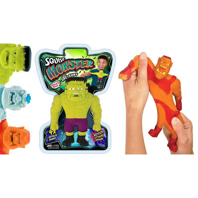 JA-RU Super Squishy Monster Toy (1 Stretchy Monster Assorted) Fidget ...