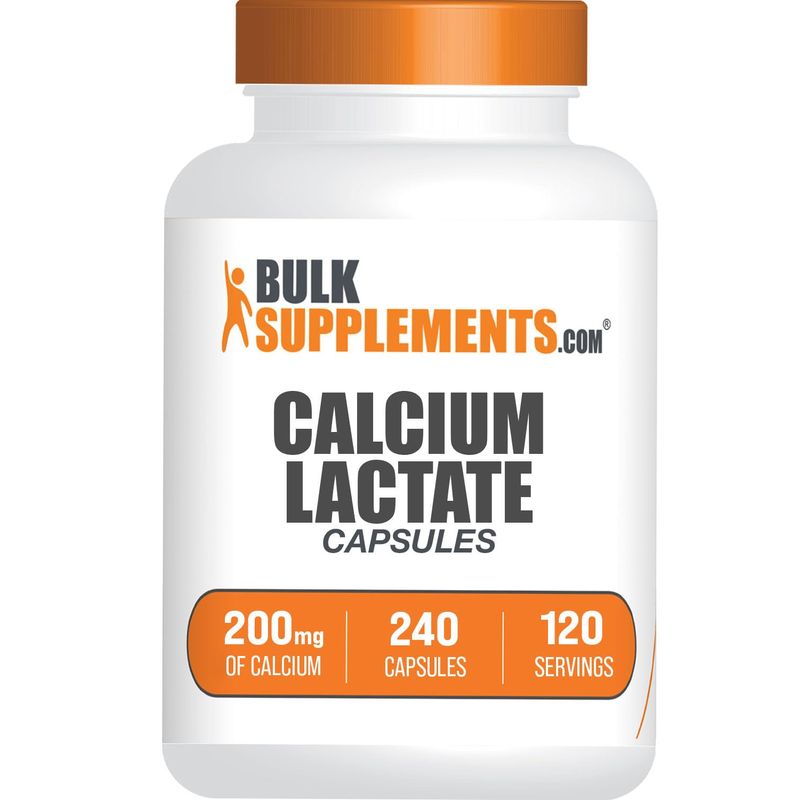 BulkSupplements.com Calcium Lactate Capsules - Calcium Lactate ...