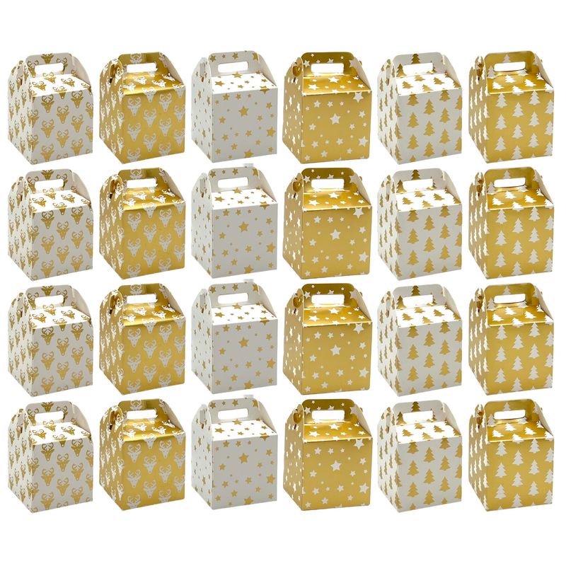 Set of 24 Gift Boxes Cardboard Gift Boxes 5 x 5 x 7 cm, Cardboard Boxes ...