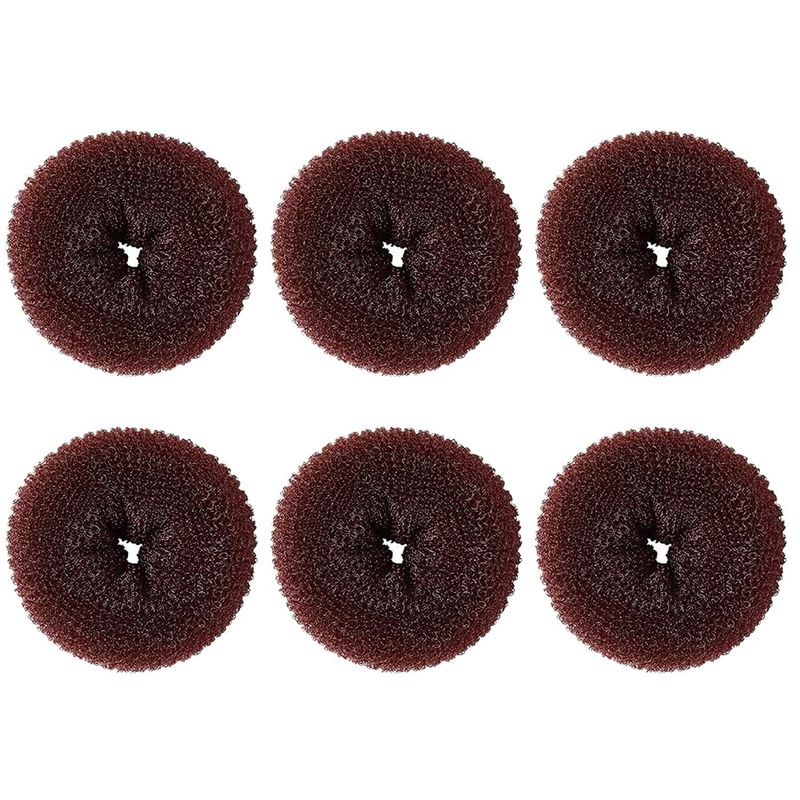 2.4 Inch Extra Small Hair Bun Maker for Kids, 6 PCS Hair Bun Donut Sock ...