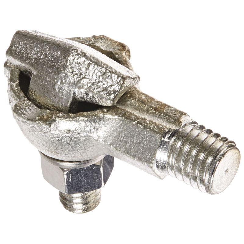 NSI TGE-2/0TN Transformer Ground Clamp, Eye Bolt Style with Tin Plated ...