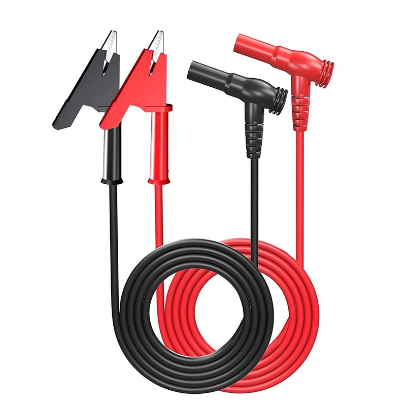 Cleqee Insulated Test Leads Alligator Clip 4mm Banana Plug Multimeter ...