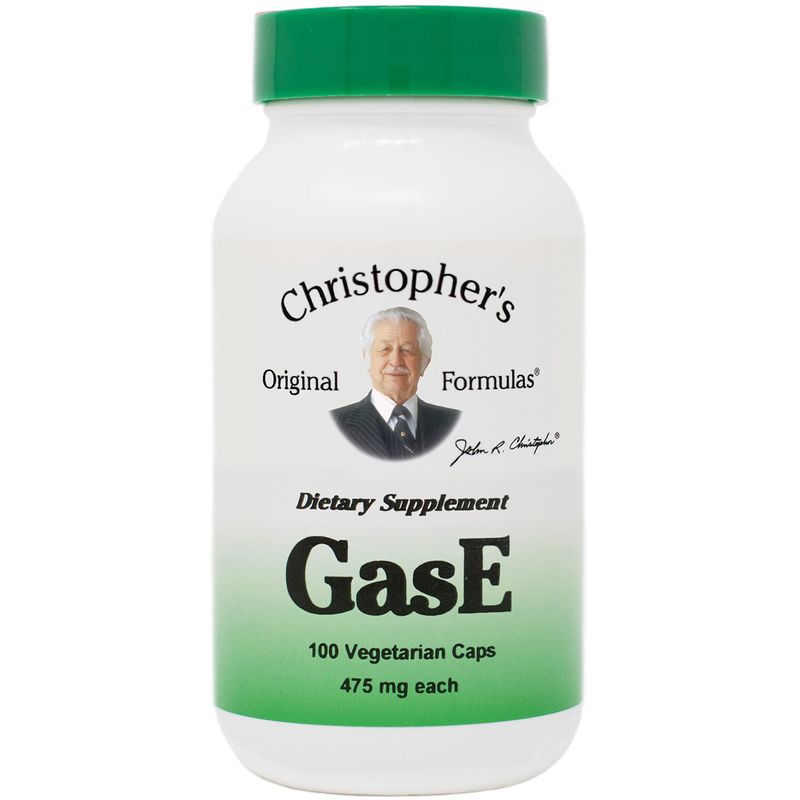 Christopher's Gas-Eze -- 475 mg - 100 Vegetarian Capsules - EveryMarket