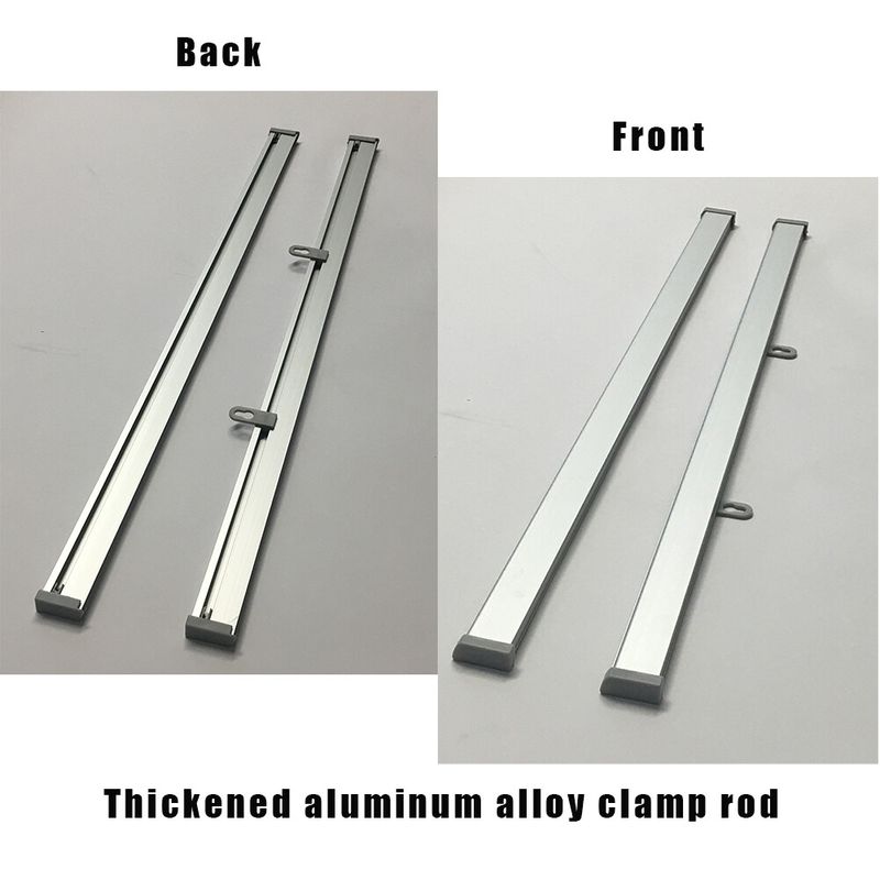 Aluminum Sign Banner Hanger Poster Gripper Wall Rail with Two Rails 48 ...