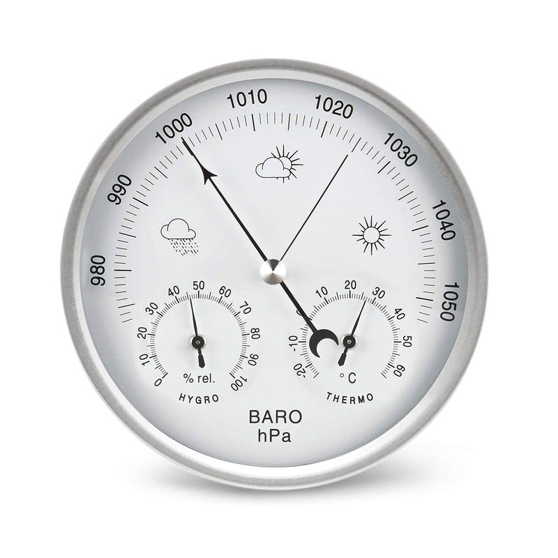 AMTAST Dial Type Barometer Thermometer Hygrometer 3 in 1 Multifunction ...
