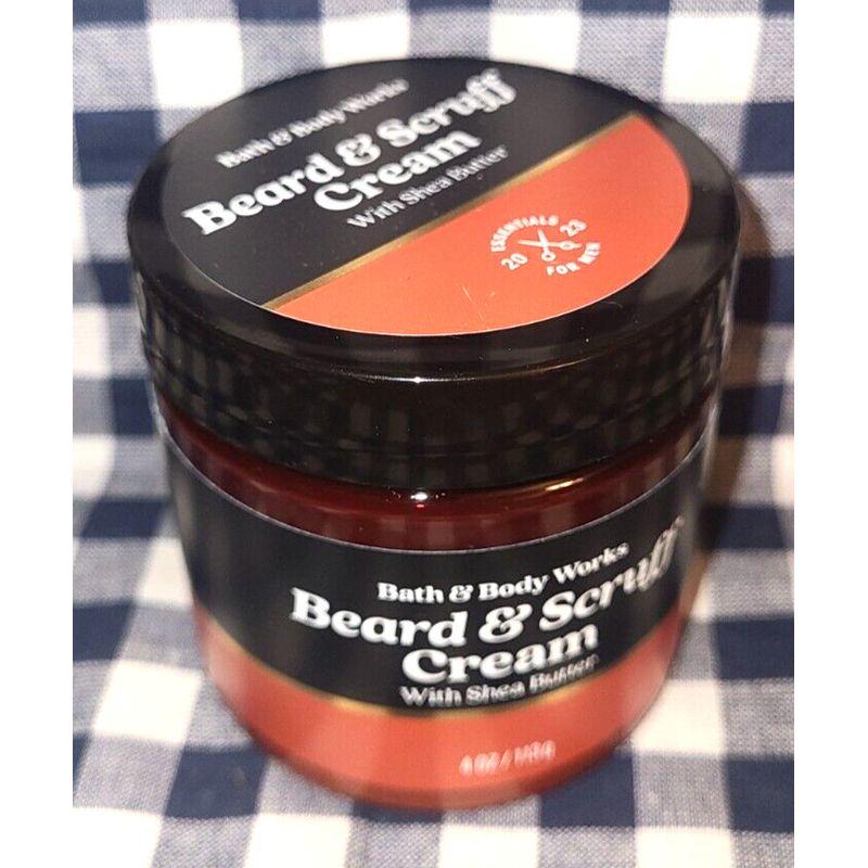 ALL NEW Men's BEARD & SCRUFF CREAM 4 oz Jar Bath & Body Works - Online ...
