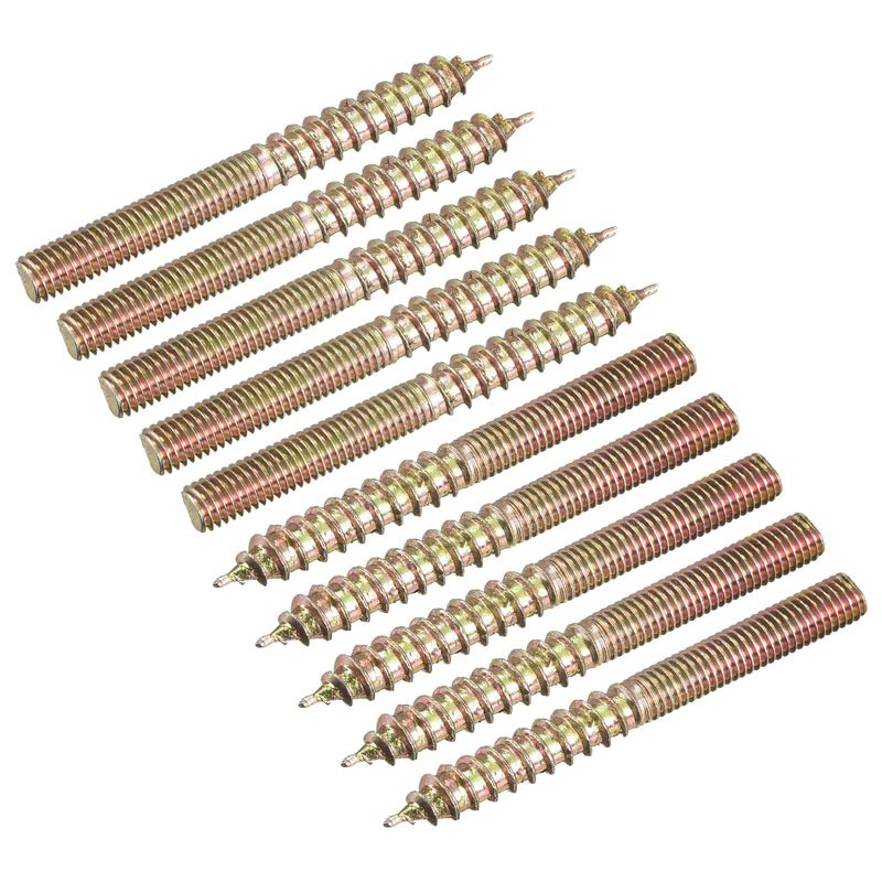 sourcing map M5x50mm Hanger Bolts, 12pcs Double Ended Thread Dowel ...