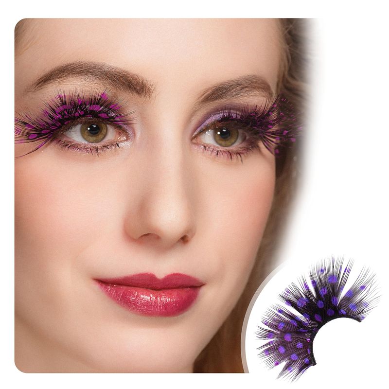 Dorisue Maleficent Sleeping Beauty Purple Eyelashes Sleeping Beauty colored Eyelashes Shiny Long ...