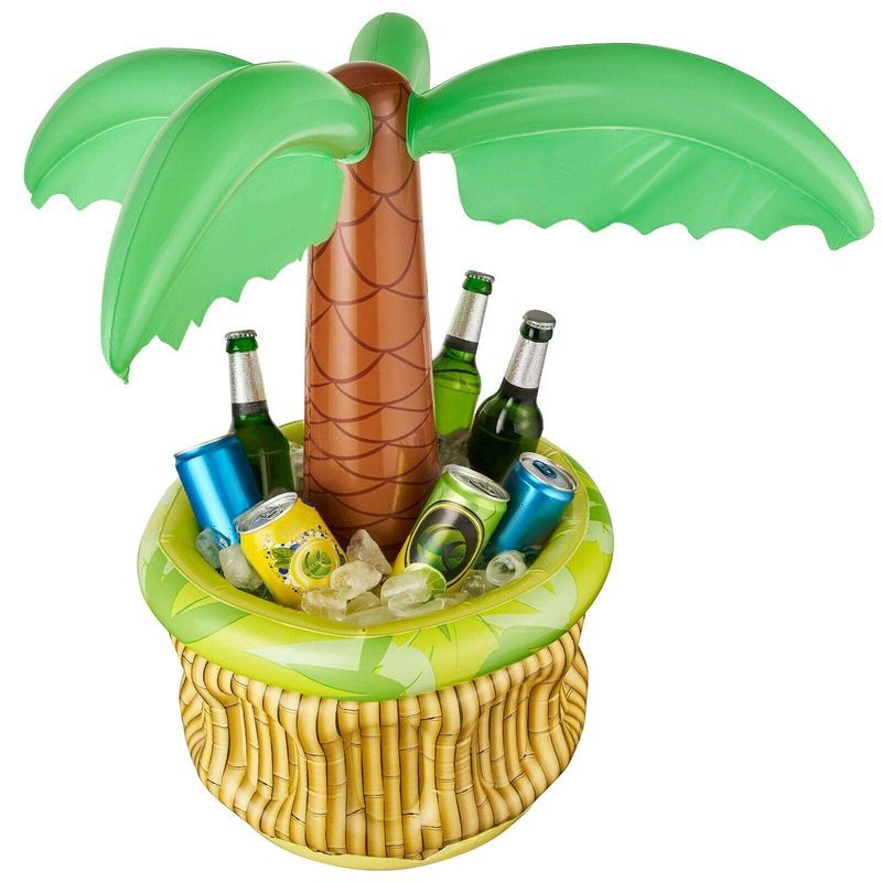 Inflatable Palm Tree Beer Cooler Beer Party Cooler Ice Bucket Party ...