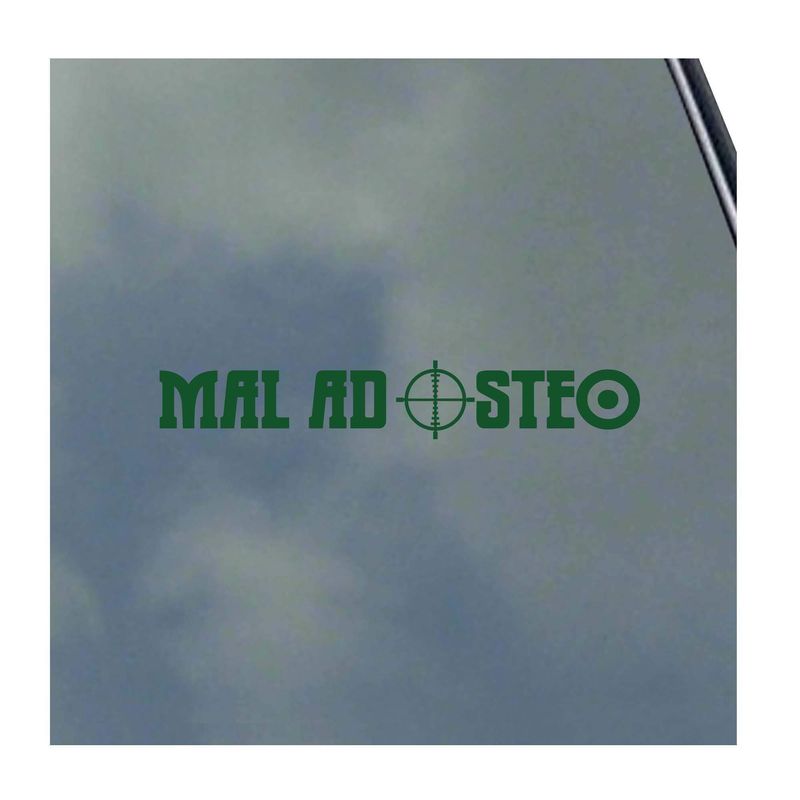 Mal Ad Osteo Crosshairs Vinyl Sticker Decal USA Navy Seal Devgru ...