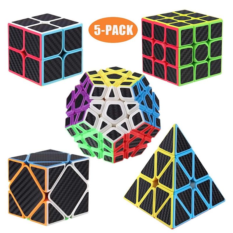 ROXENDA Speed Cube Set, 2x2 3x3 4x4 Pyramid Dodecahedron Cube - Magic ...