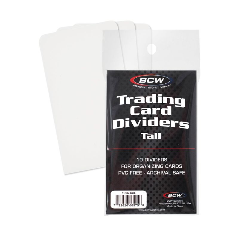 BCW Tall Trading Card Divides (10 ct.) - Online Marketplace - EveryMarket