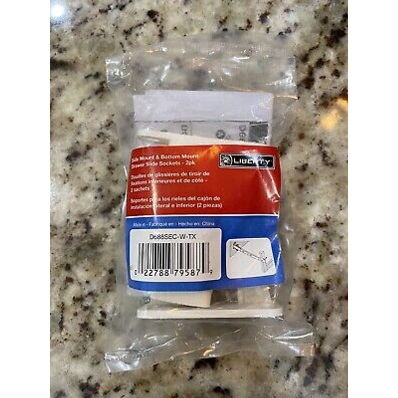 Liberty Hardware Drawer Slide Sockets Bracket Adapter for Face Frame ...