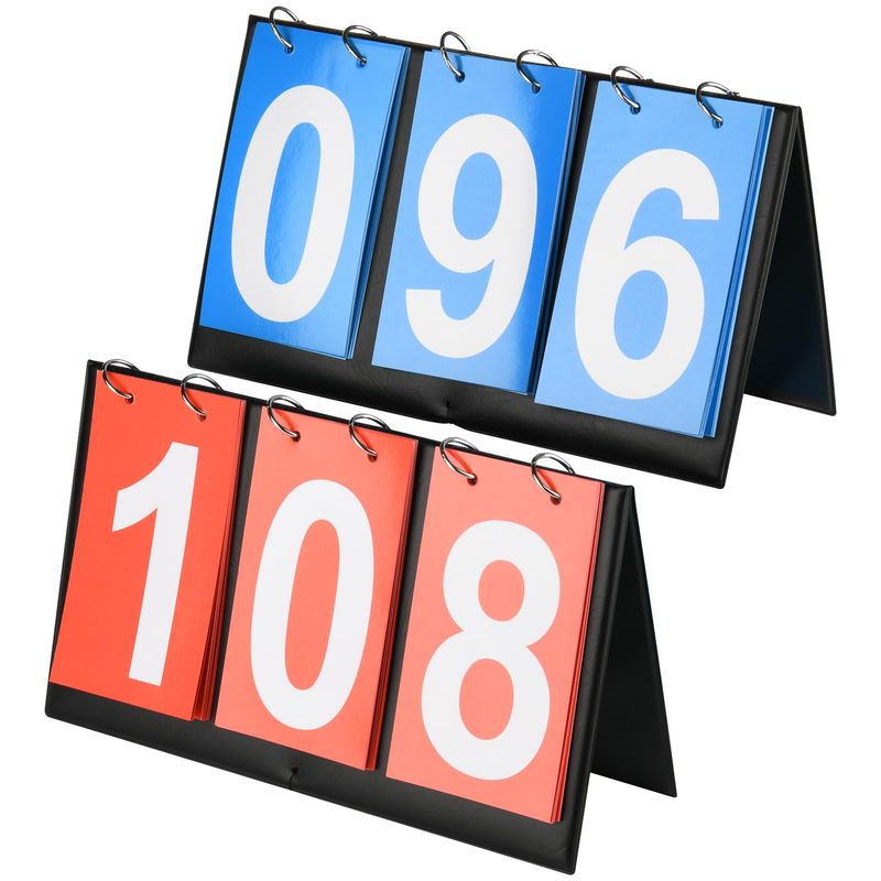 Cosmos 2 Pcs Flip Scoreboard 3-Digit Table Top Scoreboard Portable ...