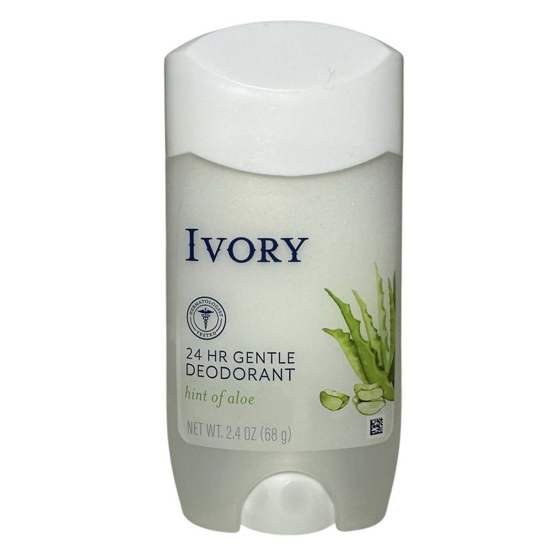 Ivory 24 Hour Gentle Deodorant Hint of Aloe 2.4 oz, NEW - Online ...