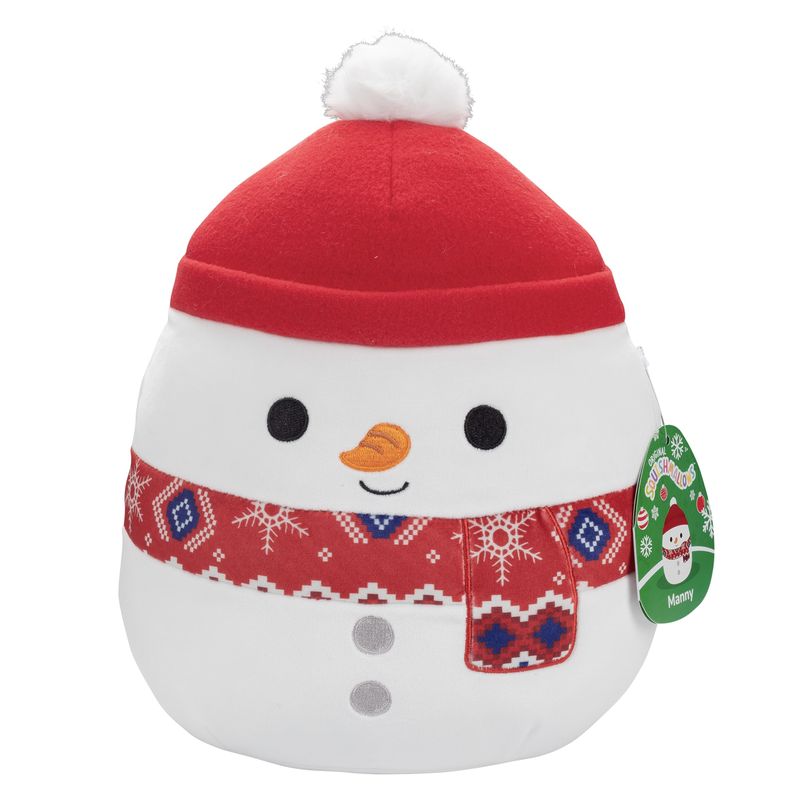 Squishmallows 10" Manny The Snowman Winter Plush - Official Kellytoy ...