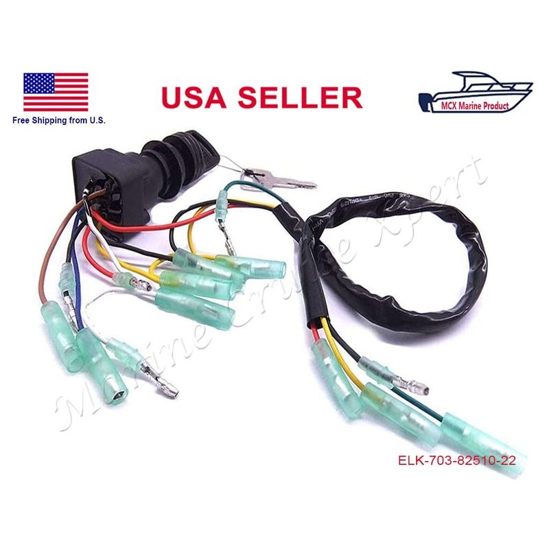 Yamaha Outboard 703 Remote Control Box Ignition Key Switch - Online ...