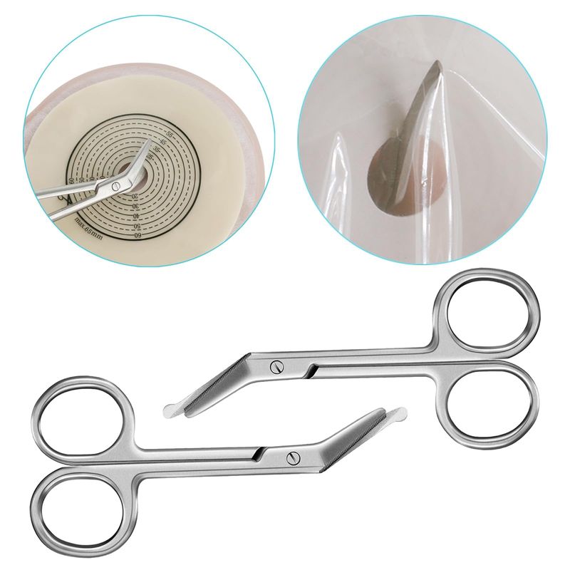 2-Piece Ostomy Scissors, Ostomy Supplies for Ostomy Care, Colostomy ...