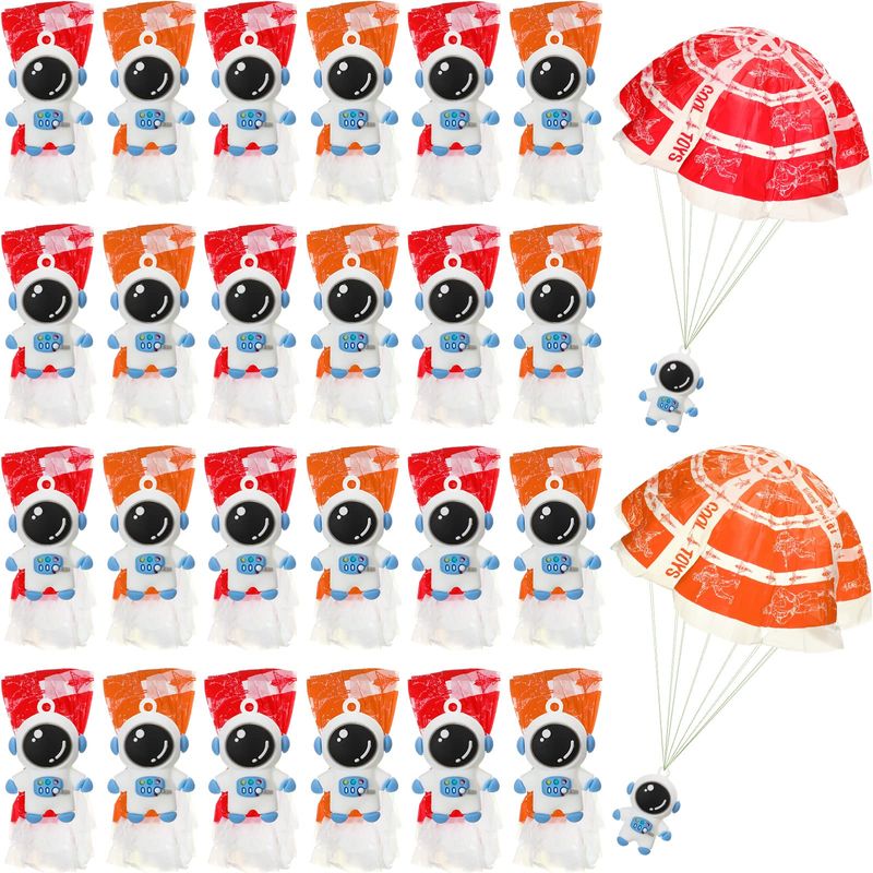 Jerify 48 Sets Mini Astronaut Paratroopers with Parachutes Flying Toy ...