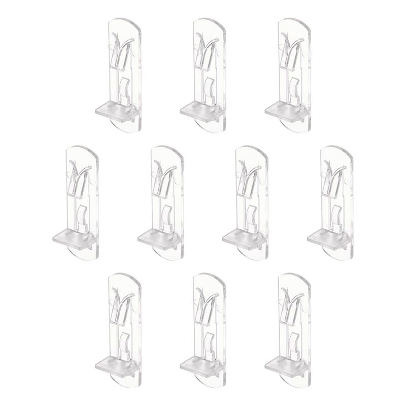 HARFINGTON 10pcs Cabinet Shelf Clips 5mm/0.2" Self-Locking ...