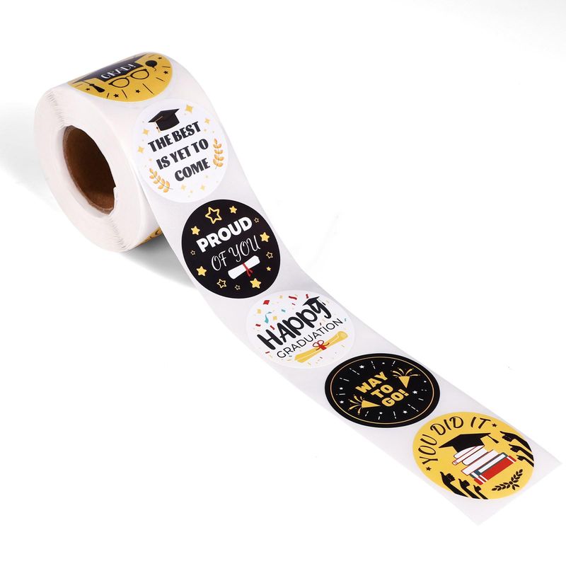 Tinoaly 500pcs Graduation Stickers Class of 2025, 1.5 Inch Round 8 ...