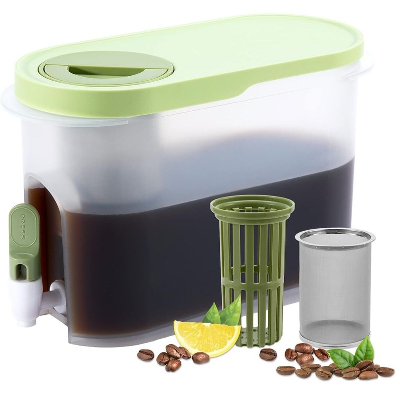 1 Gallon Cold Brew Coffee Maker Iced Coffee Maker Drink Dispenser with ...
