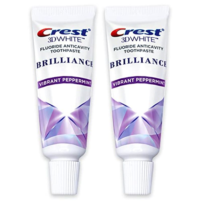 Crest 3D White Brilliance Toothpaste, Vibrant Peppermint, Travel Size 0 ...