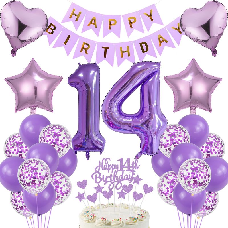 14th Birthday Boy Decoration 14th Birthday Girl Cake Decoration Gift ...