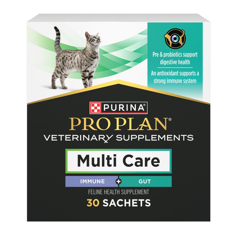 Purina Pro Plan Veterinary Cat Supplements Multi Care Feline Supplement ...