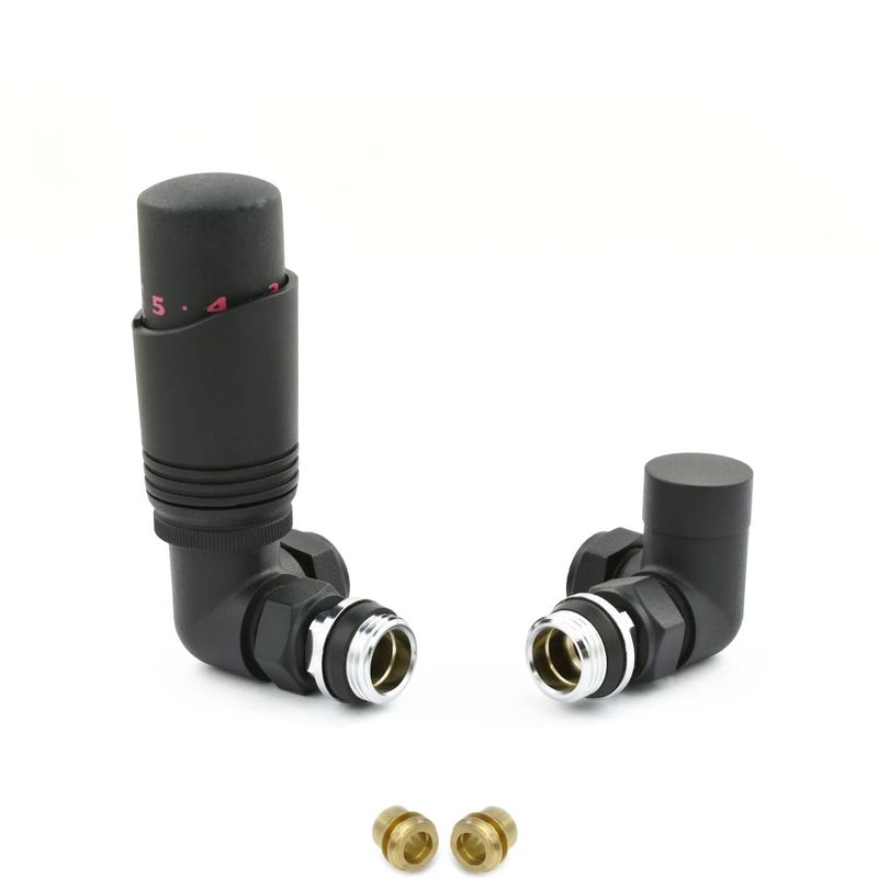 Hot Flow | Cascade Modern Corner TRV Thermostatic Radiator Valve 10mm ...