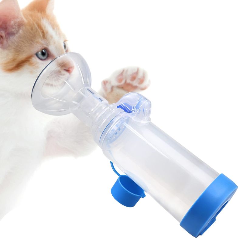 Xunboo Aerosol Chamber for Pets Inhaler Spacer for Cat or Dog Handheld ...