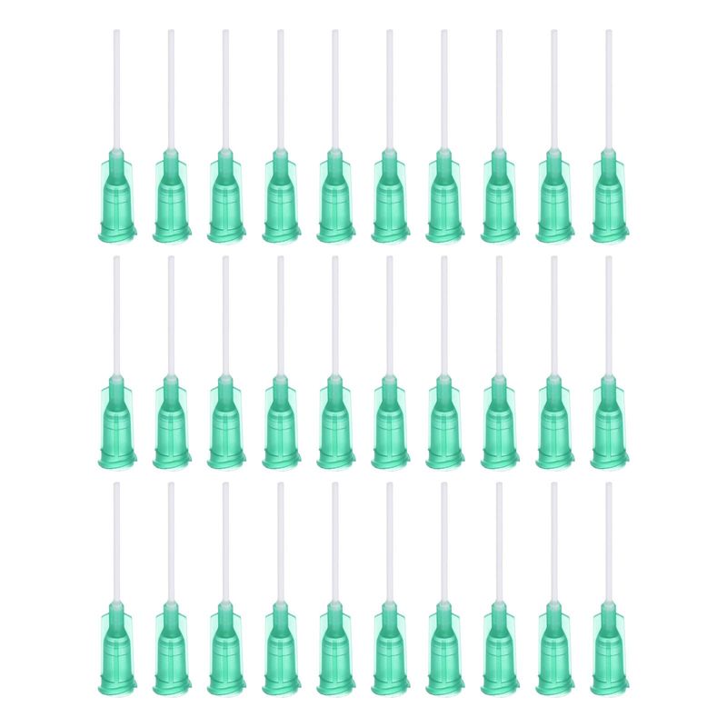 uxcell 100 Pcs 18G Plastic Dispensing Needles with Luer Lock, 1" PTFE ...