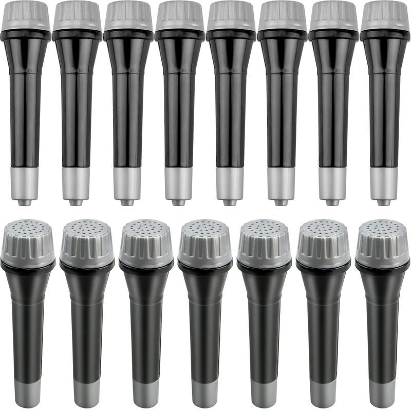 Haconba 20 Pack Microphone Toy Plastic Stage Fake Mic Costume Prop for ...