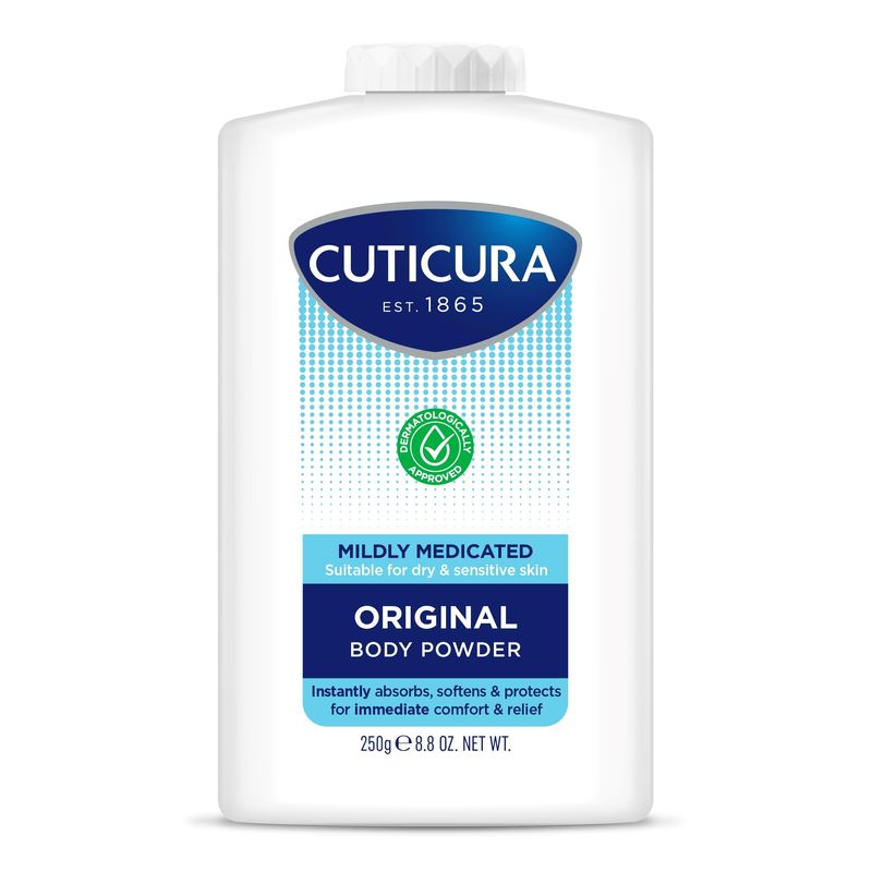 CUTICURA Mildly Medicated Body Powder 250g, Many Uses Personal Hygiene ...