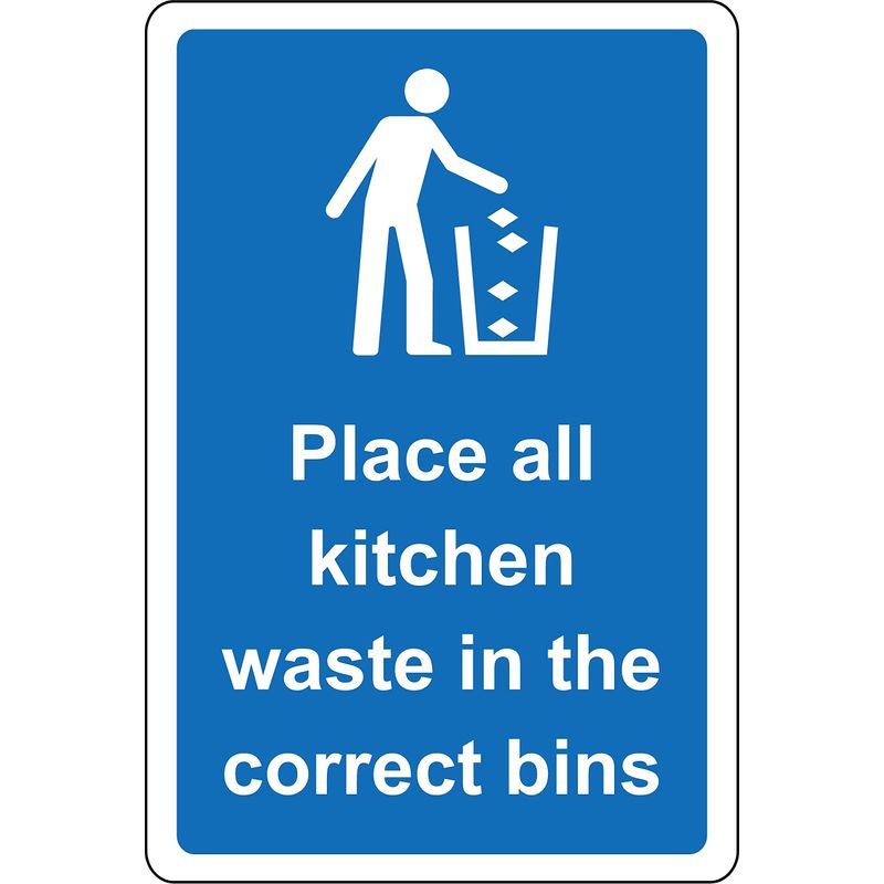 Place all kitchen waste in the correct bins Kitchen catering safety ...