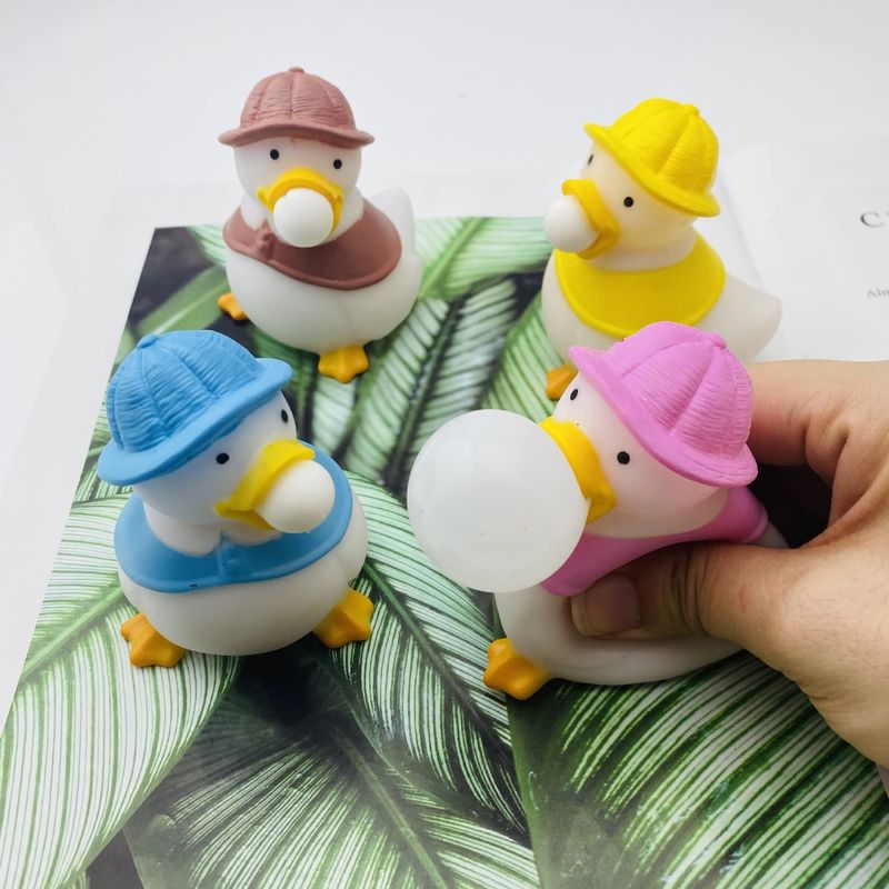 4 Pcs Ducks Squeeze The Bubble Ball ，Relieve Stress Fidget Toys for ...