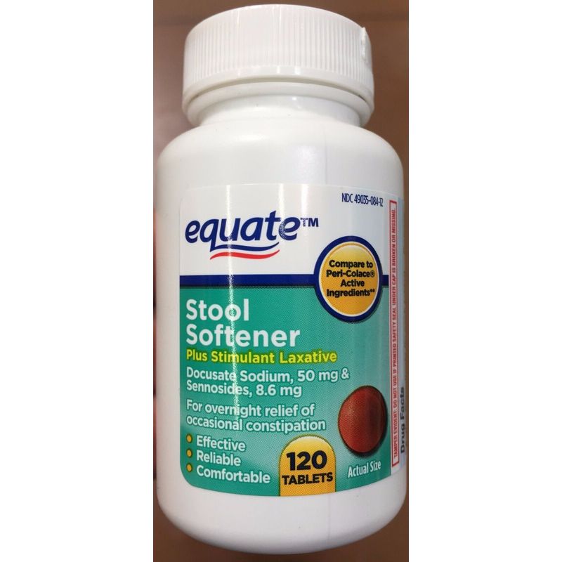 Equate Stool Softener With Stimulant Laxative 120Tablets - Online ...