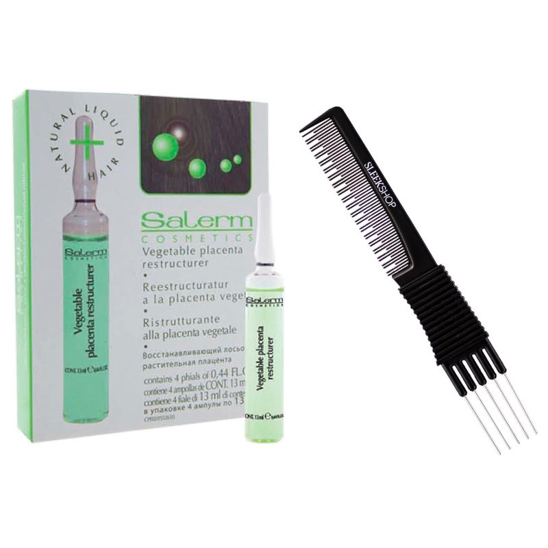 Salerm Cosmetics Vegetable Placenta Restructurer, Strengthens Hair ...