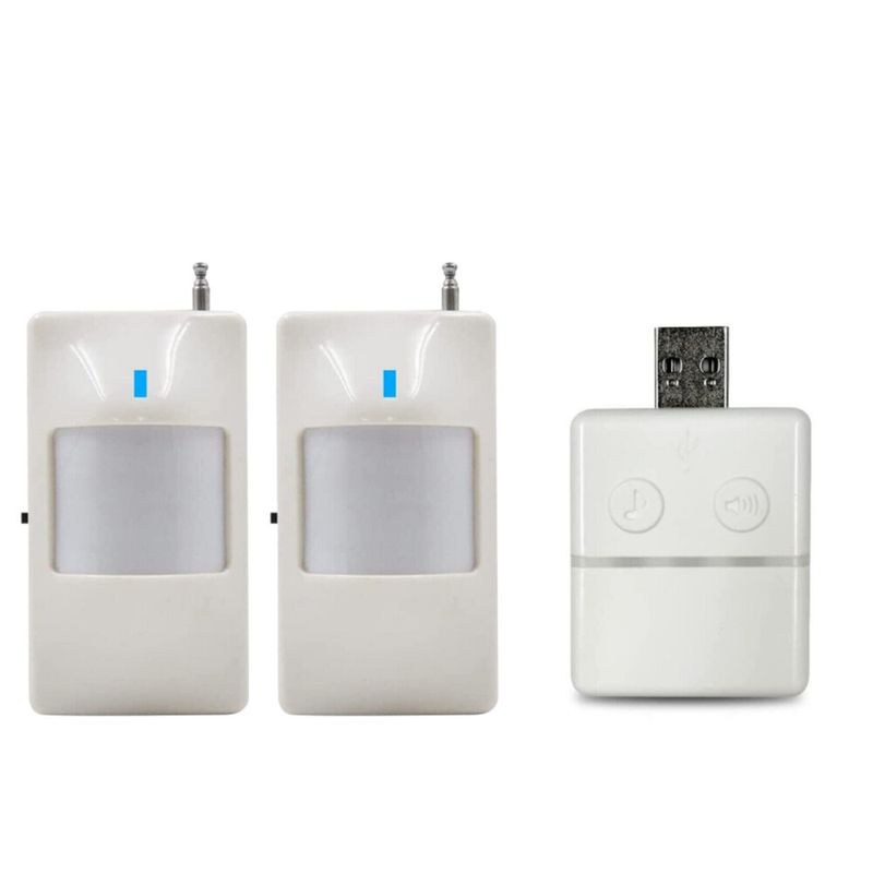 wireless Motion Infrared Driveway Alarm Sensor Garage Alert Secure ...
